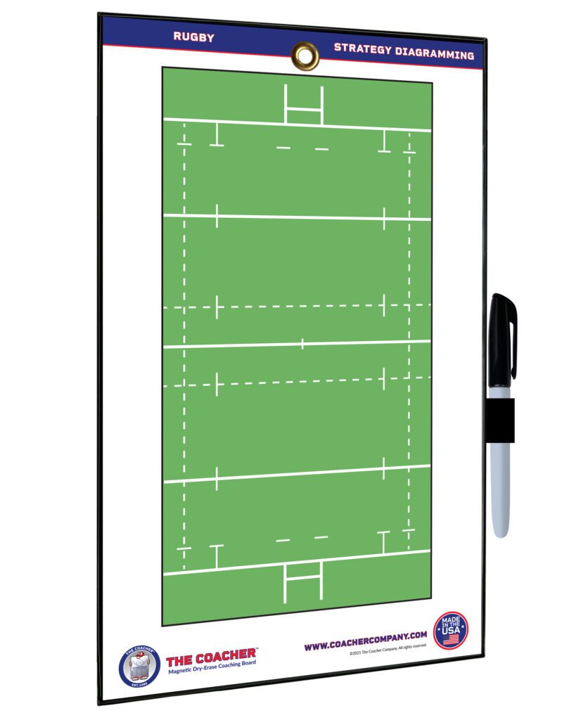 Rugby Coach Board -Magnetic Dry Erase Clipboard for Coaches - Coacher ...
